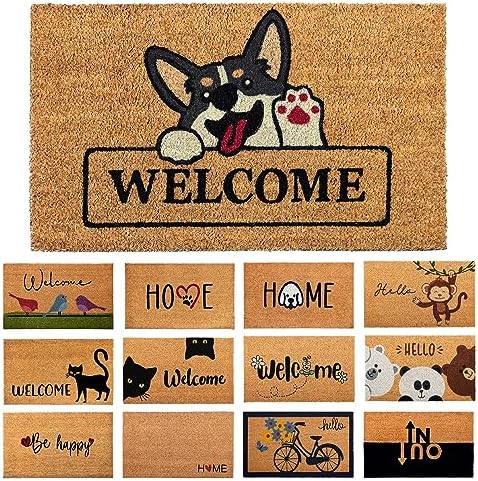 Amazon.com: Home Dog - 29"x17" - Coir Doormats for Outdoor Entrance ...