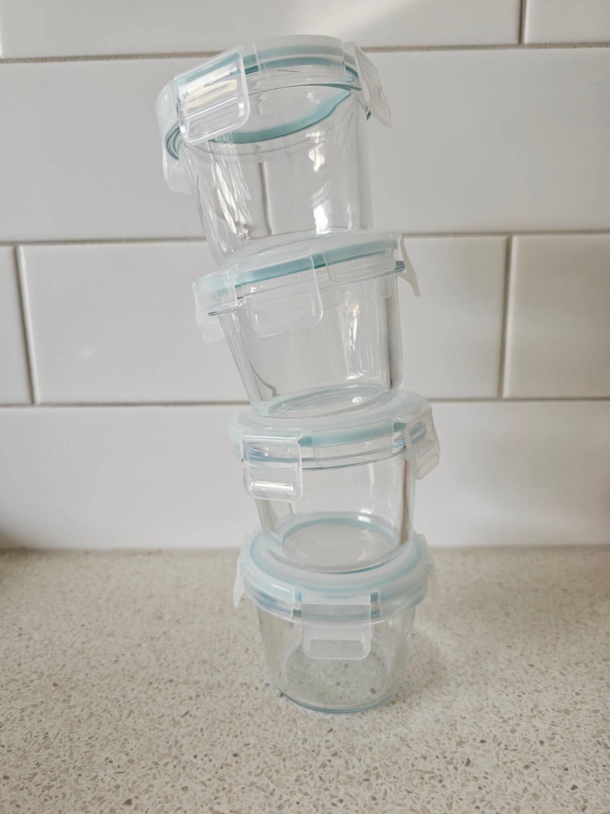 YOZOTI 12 Pack Small Glass Food Containers, 6oz Mini Meal Prep ...