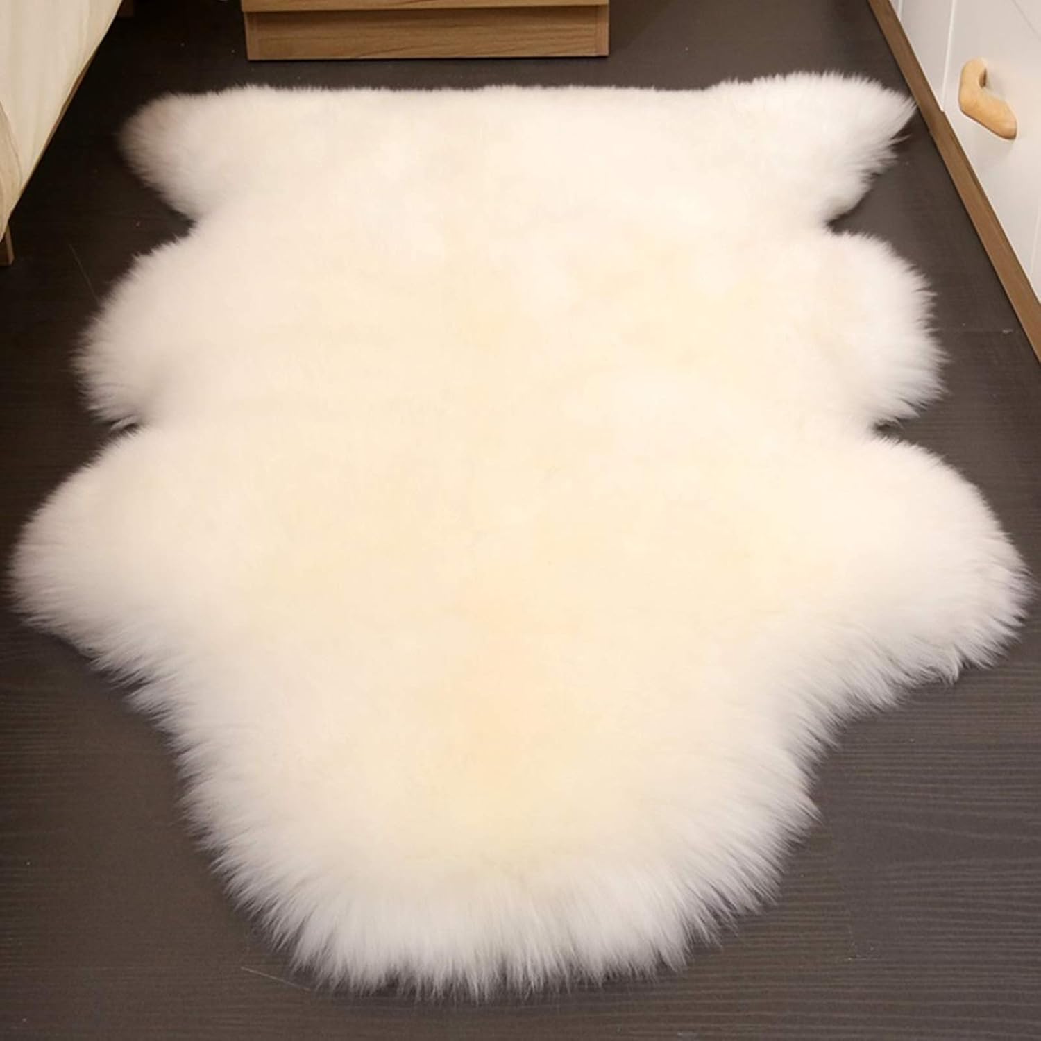 Altlue Real Genuine Sheepskin Rug - Natural Fur, Full Sheepskin ...