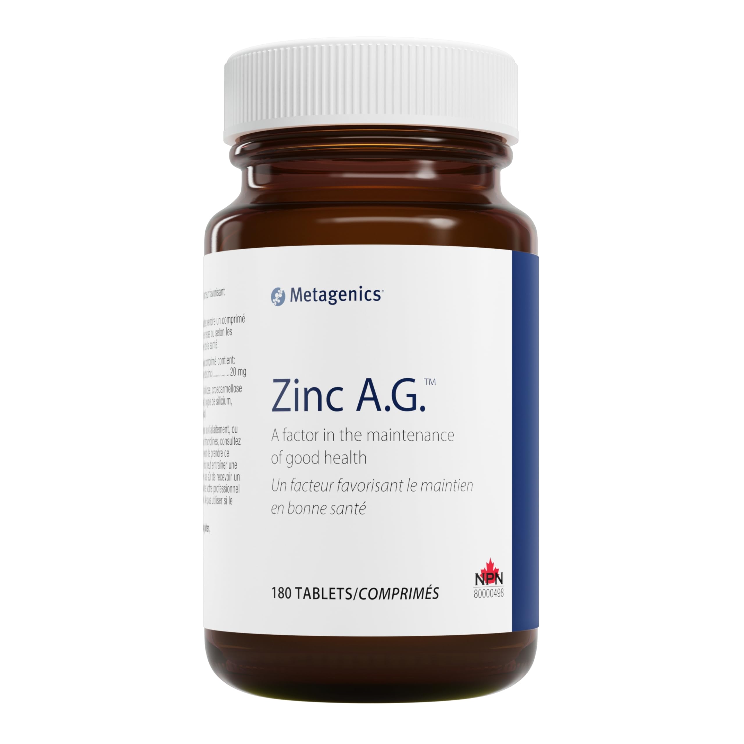 Metagenics Zinc AG, Highly Absorbable GI Friendly 20 mg Zinc Arginate ...