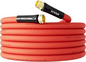 Amazon.com : SPECILITE Hot/Cold Water Hose 5/8" x 25 ft,Heavy Duty Red ...