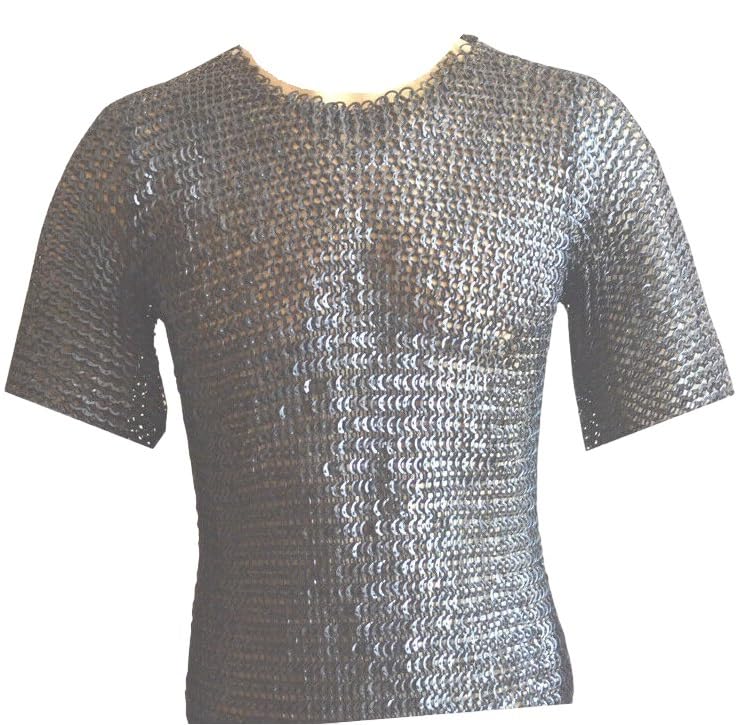Amazon.com: 9mm 18g flat riveted washer chainmail shirt Blackened ...