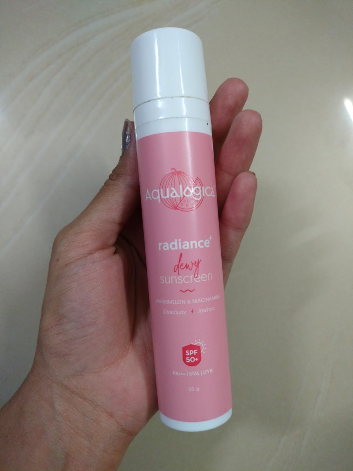 Aqualogica Radiance+ Dewy Sunscreen SPF 50 PA+++ - 30g | With ...