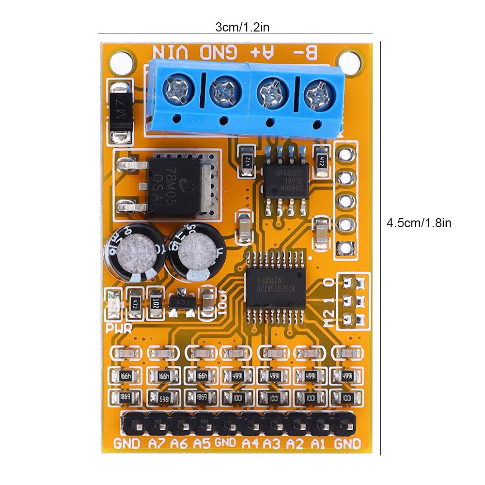 03 06 Function Code ADC R4AVA07 7-Channel RS485 Voltage Analog ...