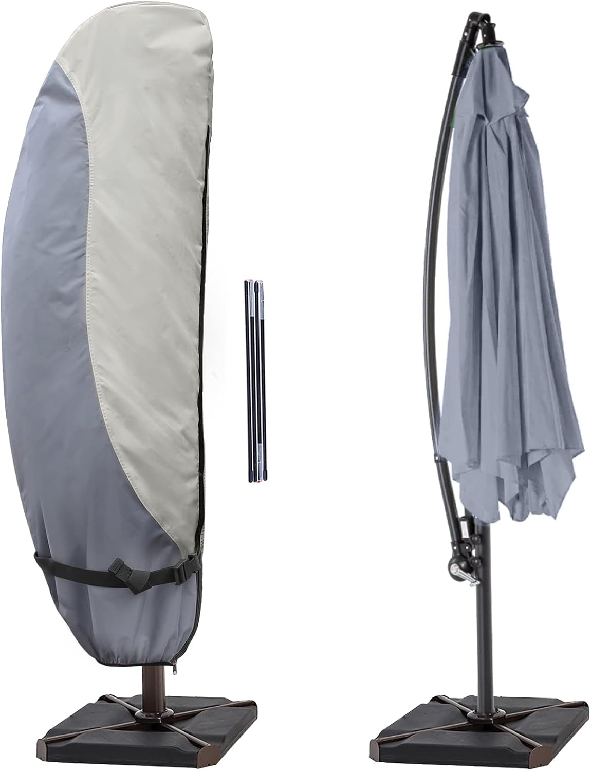 Amazon.com : STEECA Patio Waterproof Umbrella Cover, Outdoor Offset ...