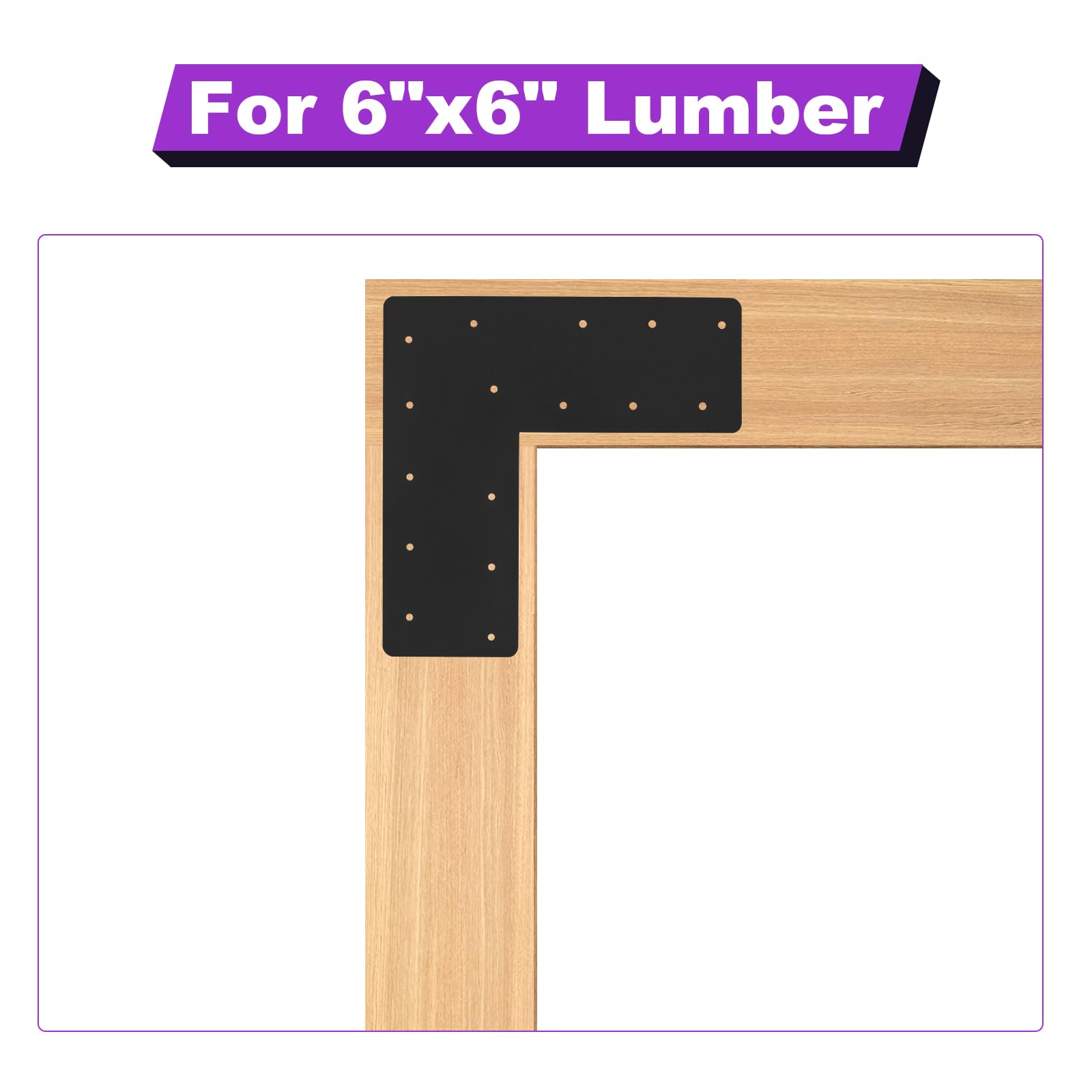 Snapklik.com : 4 Pcs 132"x 5"L Shape Flat Bracket, Mending Plate