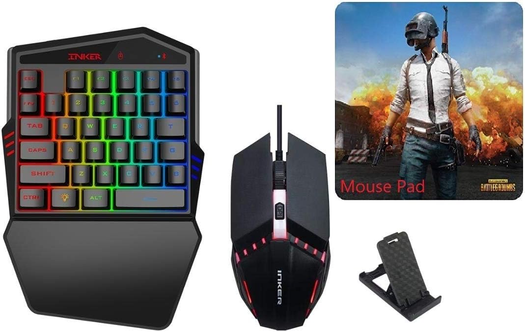 Mobile Phone Gaming Keyboard and mouse (Only compatible With Android ...