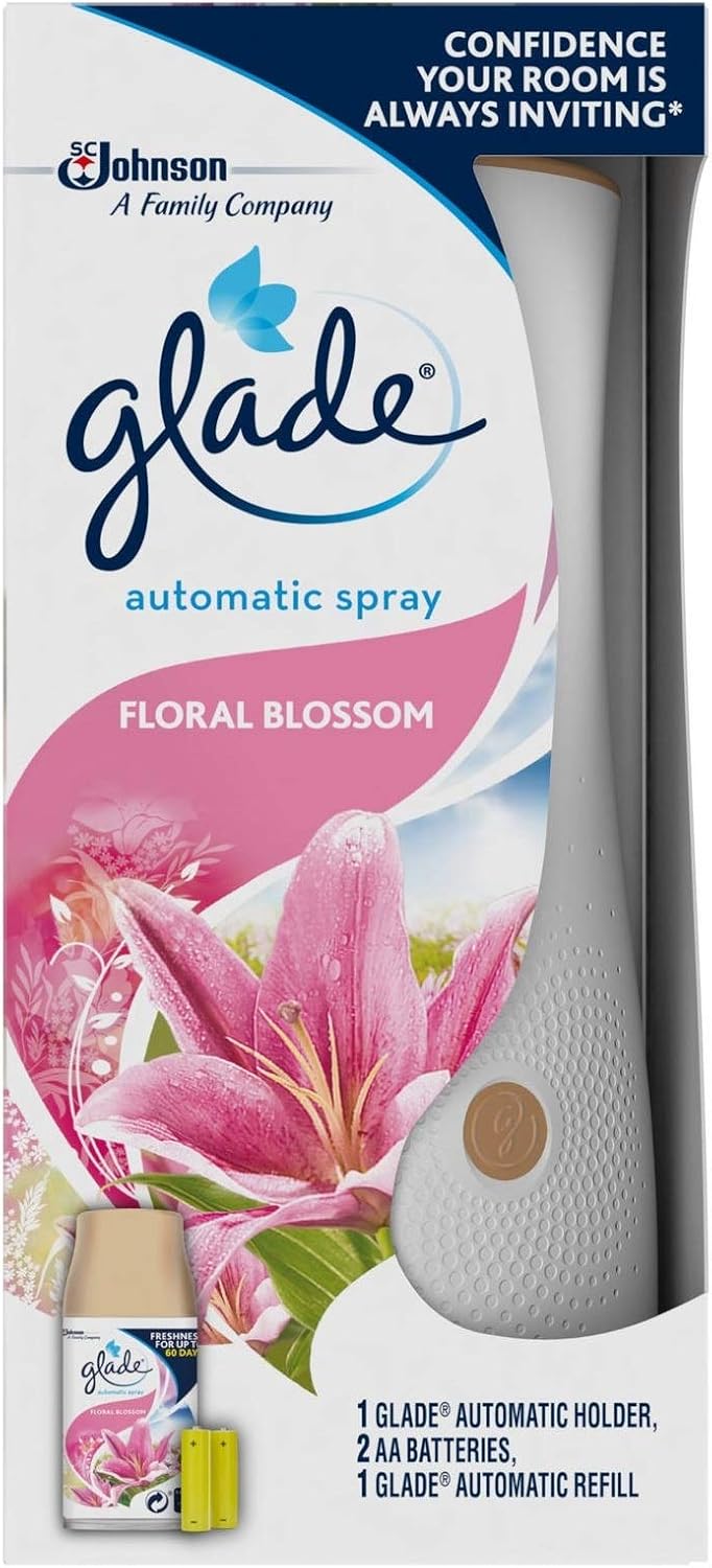 glade 1 X Automatic Spray Complete Unit + 269ml Refill - Floral Blossom ...