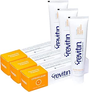 Revitin Natural Toothpaste and Prebiotic Oral Therapy - Pack of 3 ...