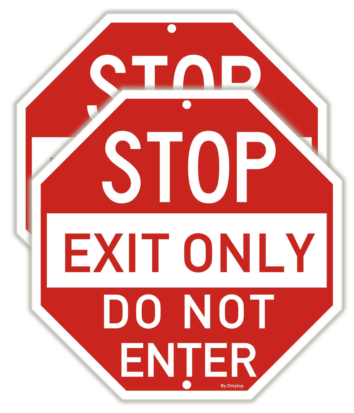 Buy 2 Pack Stop Sign, Exit Only, Do Not Enter Sign, 30 x 30 cm ...