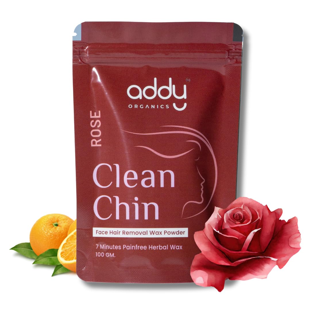 Buy Addy Organics Herbal Face Wax Powder for Women (Rose) 7 minute ...