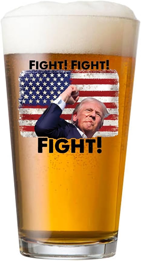 Amazon.com | SIRIOKS Donald Trump Merchandise Pint Glasses – 16Oz Trump ...