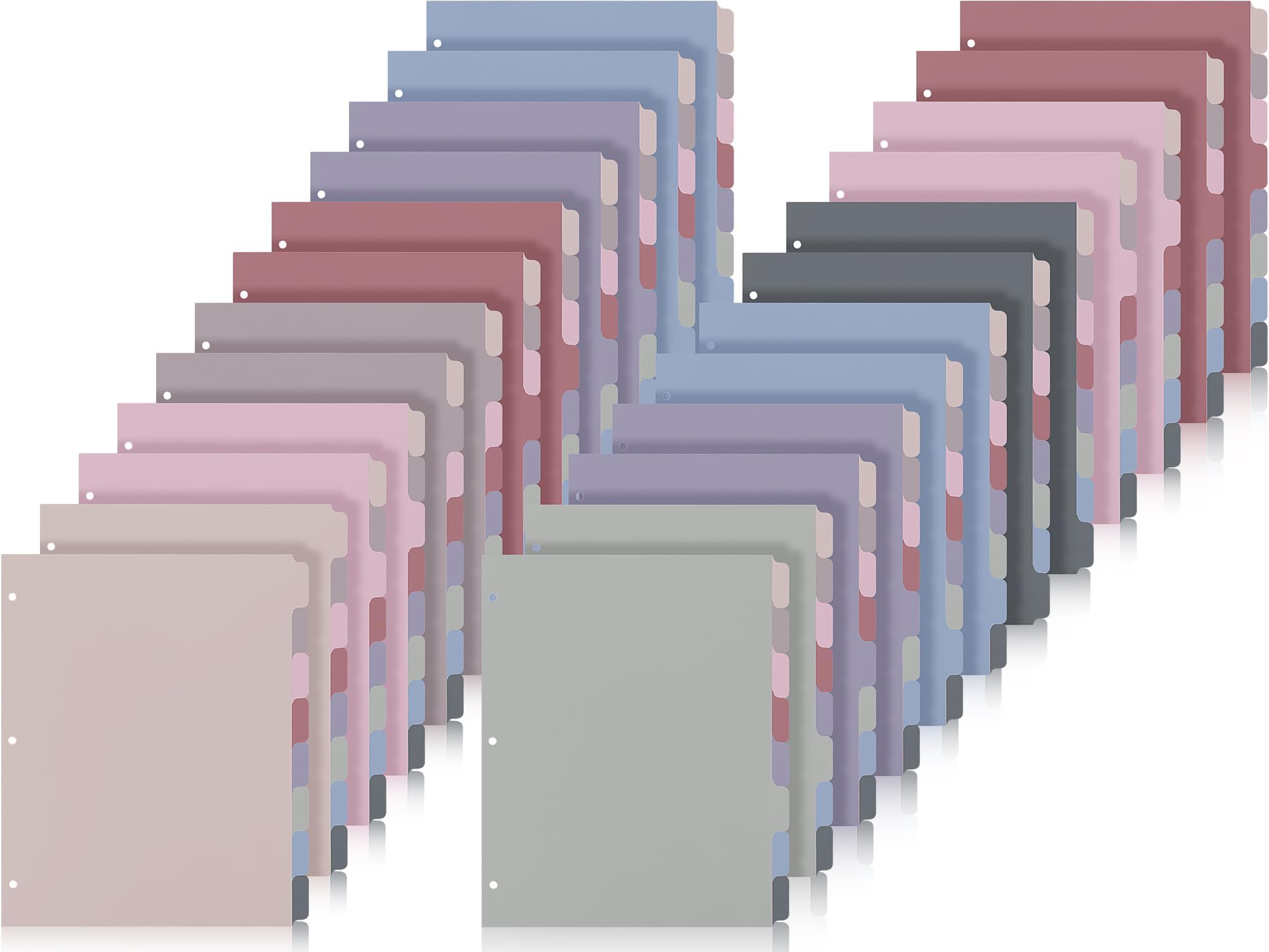 Amazon.com : Honoson 12 Sets 12 Tab Binder Dividers for 3 Ring Binders ...