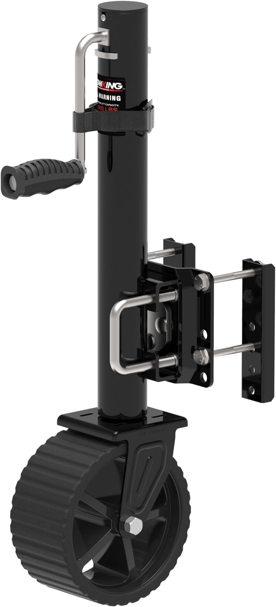 TOWKING 8-inch Wheel Trailer Jack, 13" Vertical Movement, 2000 lbs, for ...