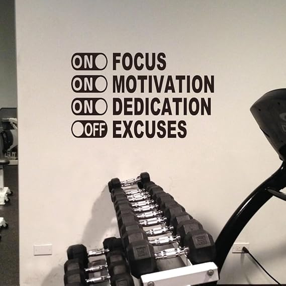 Amazon.com: Inspirational Wall Decals, Gym Decor, Office Decals,Vinyl ...