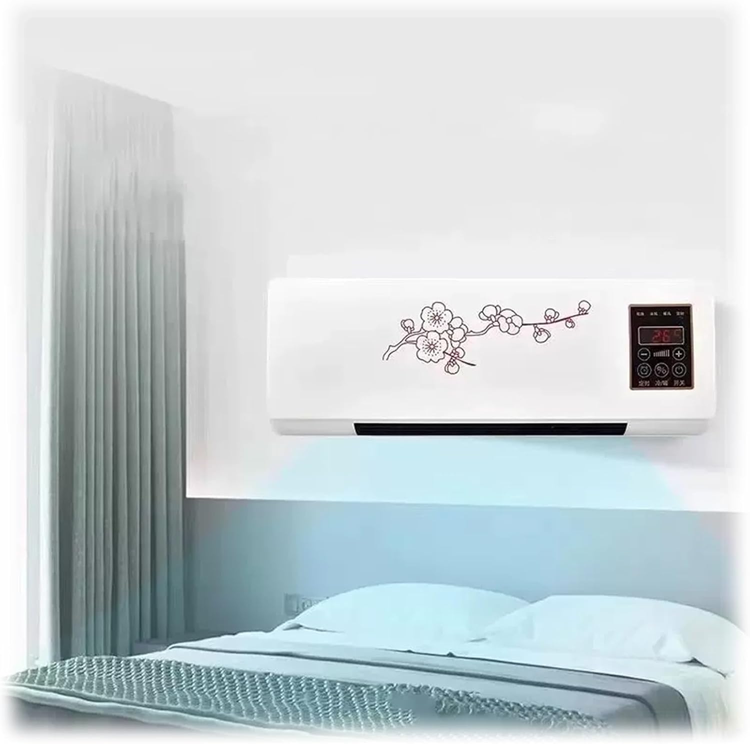 Amazon.com: Hot and Cold Air Conditioner 2 in 1 Wall Mounted, Split ...