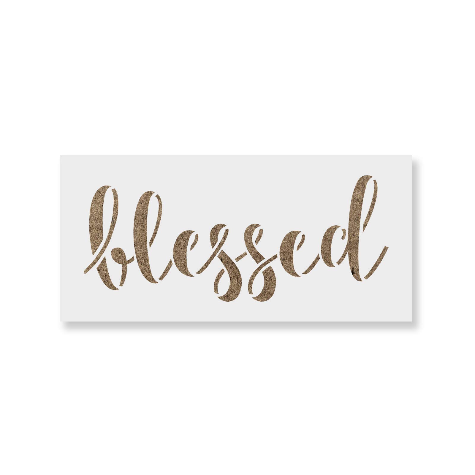 Amazon.com: Blessed Stencil - Blessed Wood Sign, Stencil Signs, Blessed ...