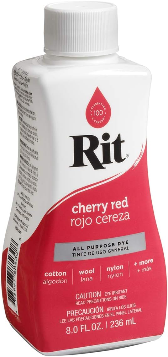 Rit Dye Cherry Red - Rojo All Purpose Liquid 8.0 fl. oz. 236 ml ...