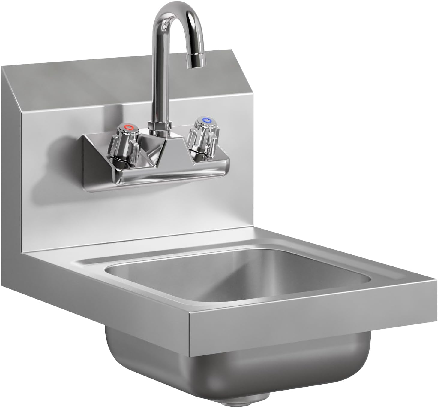 Bonnlo Upgraded Commercial Hand Wash Sink Stainless Steel Prep/ Bar ...