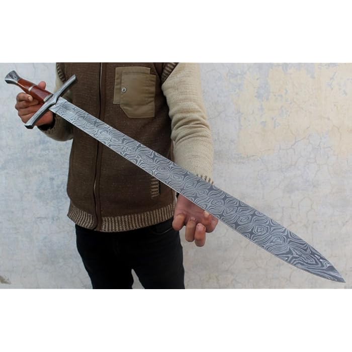 Buy Custom Damascus Steel / Sword / Dagger / Celtic Sword 37" Long ...