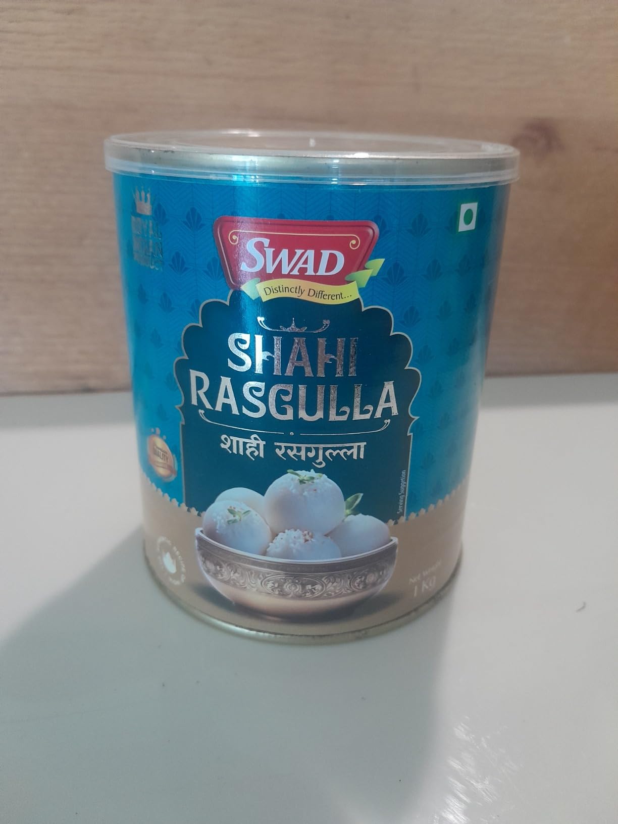 SWAD Shahi Rasgulla 1kg Tin | Traditional Bengali Sweets | Soft, Spongy ...