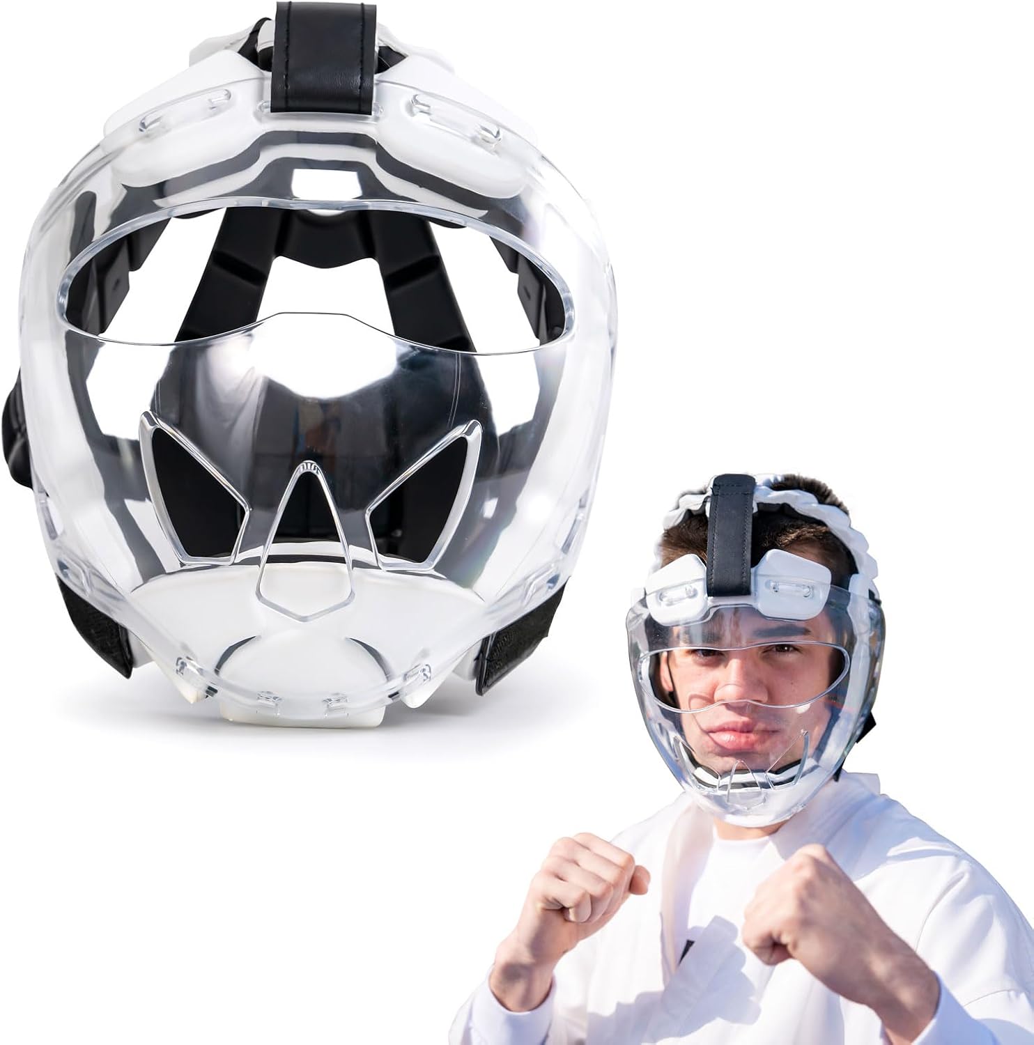 Amazon.com : KEDAO Karate Mask Headgear, Professional Martial Arts ...