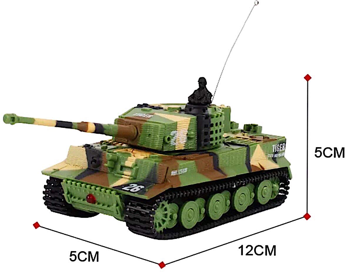 Buy Remote Control Mini Tank,Rechargeable German Tiger RC with Sound ...