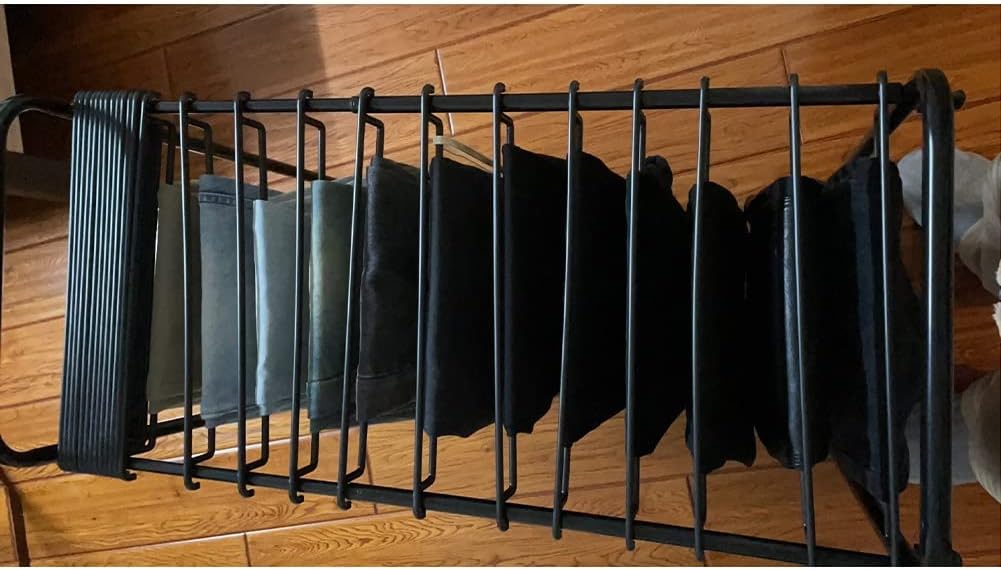 Amazon.com: Rolling Pants Trolley, Telescopic Closet Stand Cart, Jeans ...