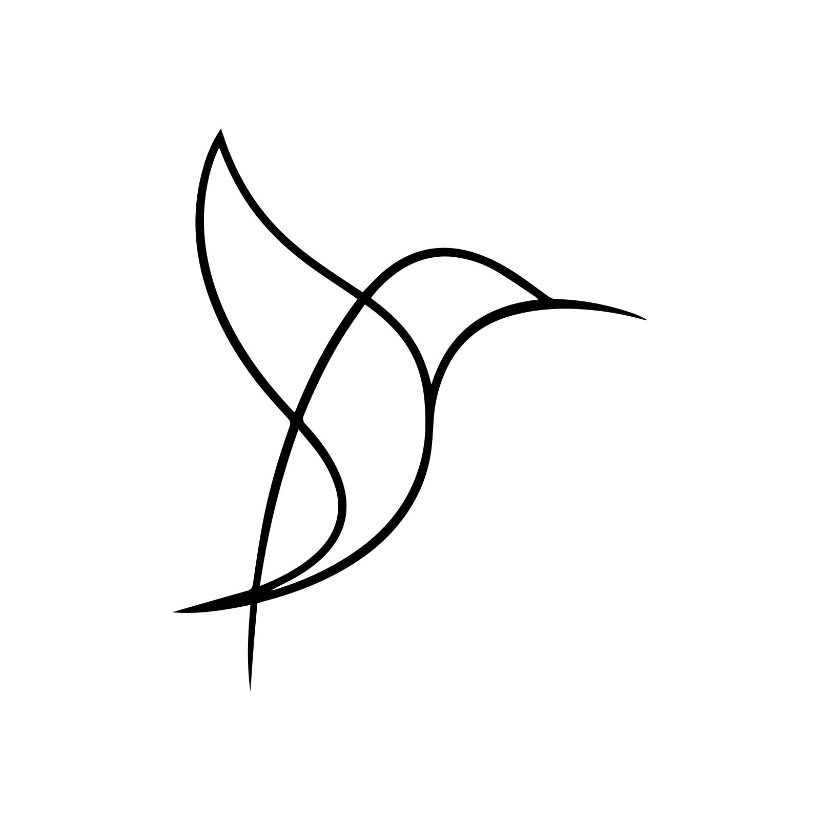 Simple Bird Outline