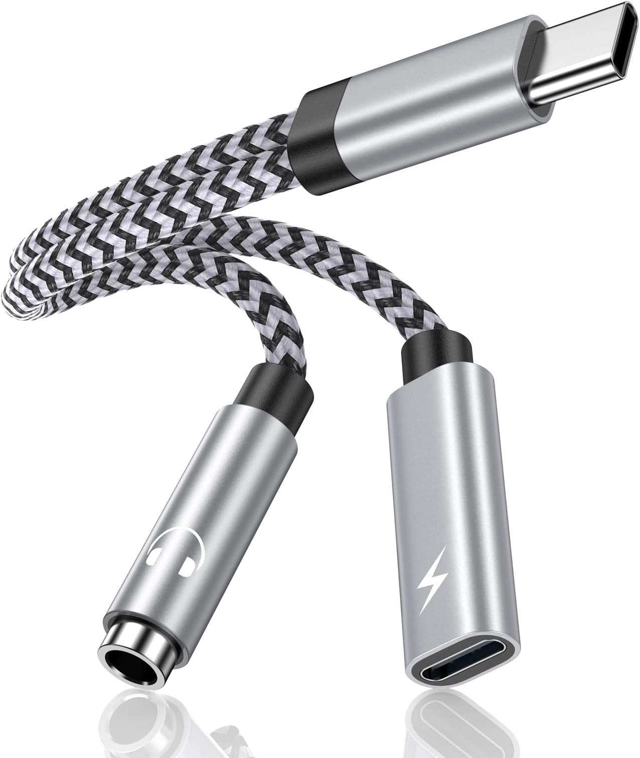 Amazon.com: USB C to 3.5mm Audio Adapter with Charger, 2-in-1 Type C to ...