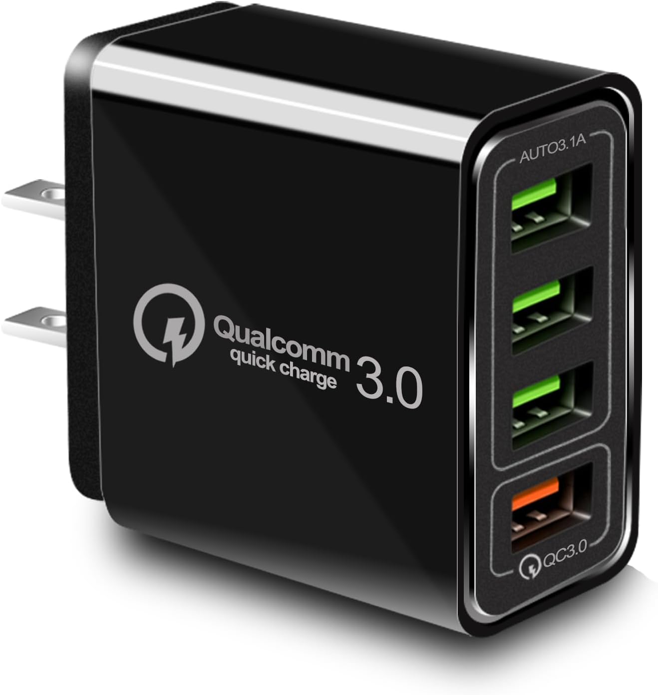 Amazon.com: USB Charger 40W QC3.0 USB Wall Charger, CARZONJX 5V/3.1A 4 ...