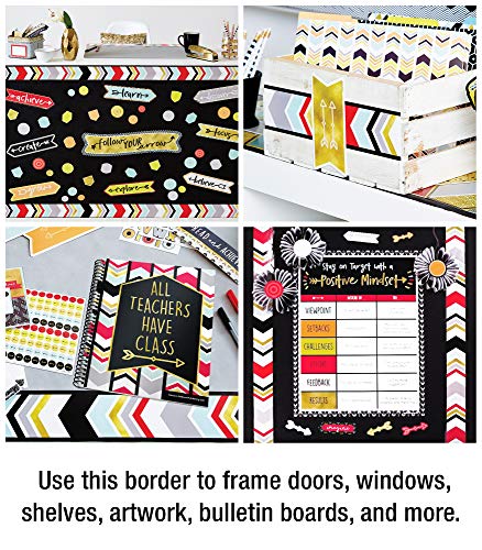 Snapklik.com : Carson Dellosa 36Ft Of Mid Century Modern Chevron ...