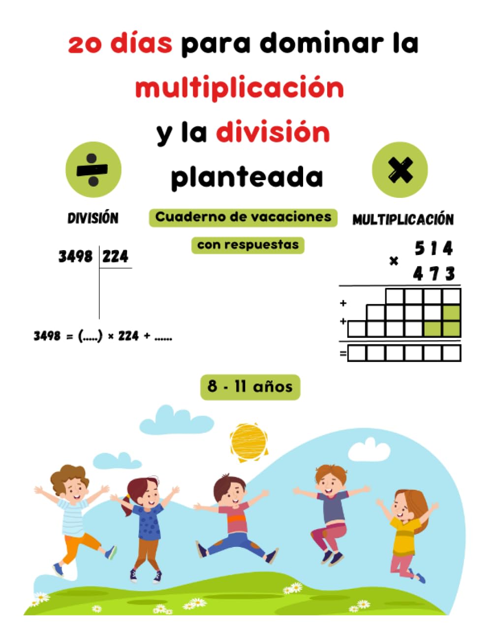 Hojas De Trabajo De Multiplicación Y División De Vacaciones