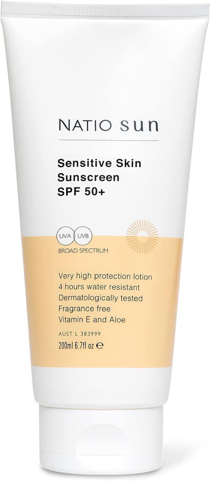 Natio Australia Sensitive Skin Sunscreen SPF 50+ 200ml ...