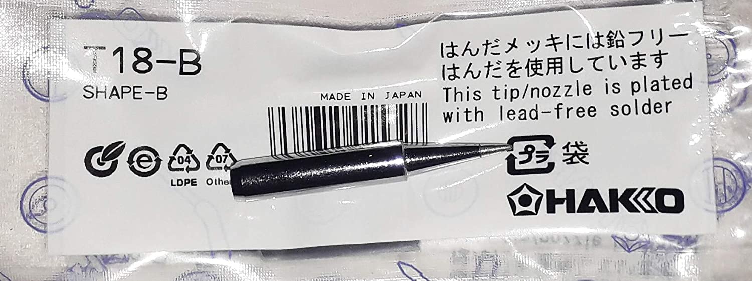 Buy Hakko Pack of 5 Conical Tip B Series T18-B Shape-B Soldering Iron ...