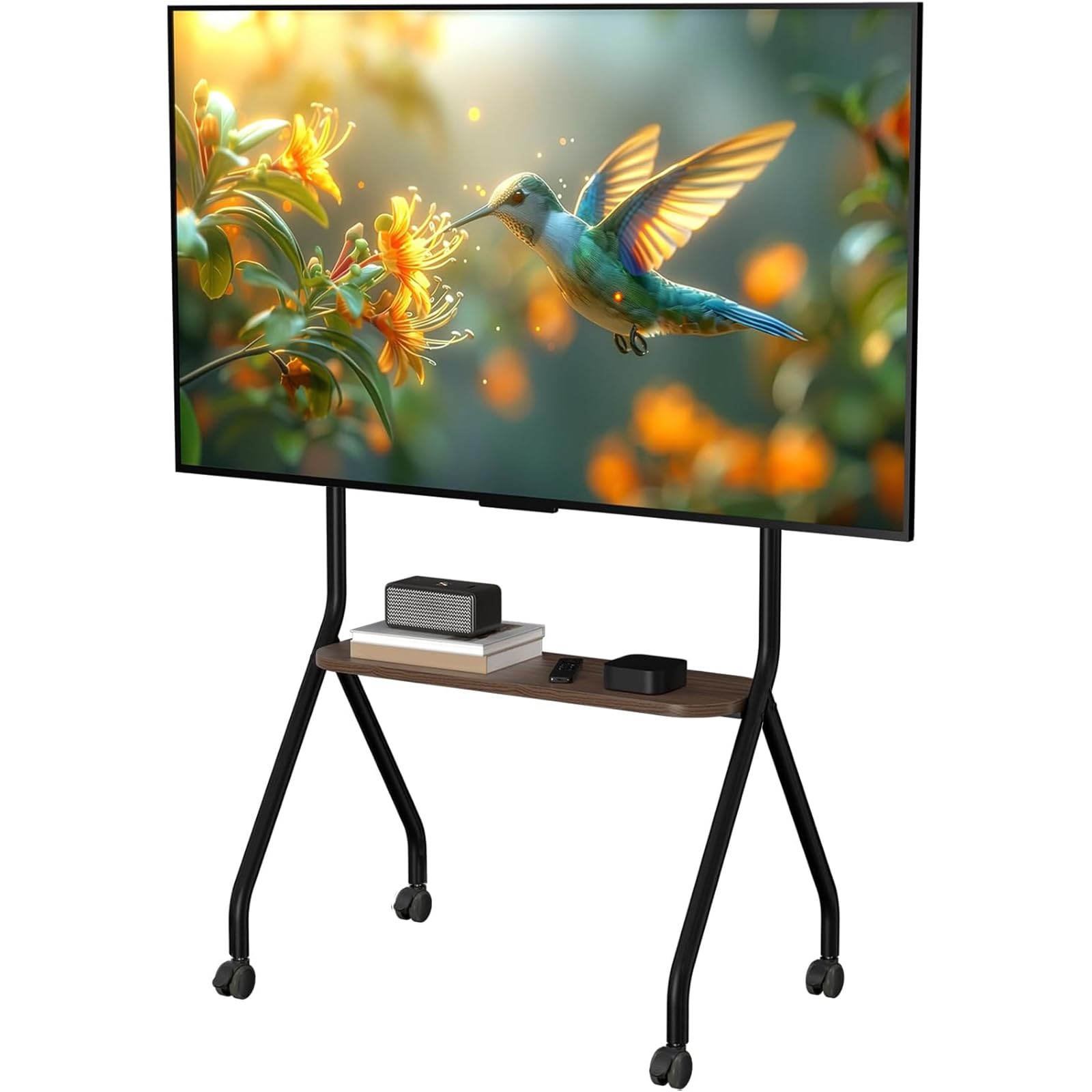 Amazon.com: CVDF Rolling TV Stand for 49-75 Inch LCD LED OLED Flat ...