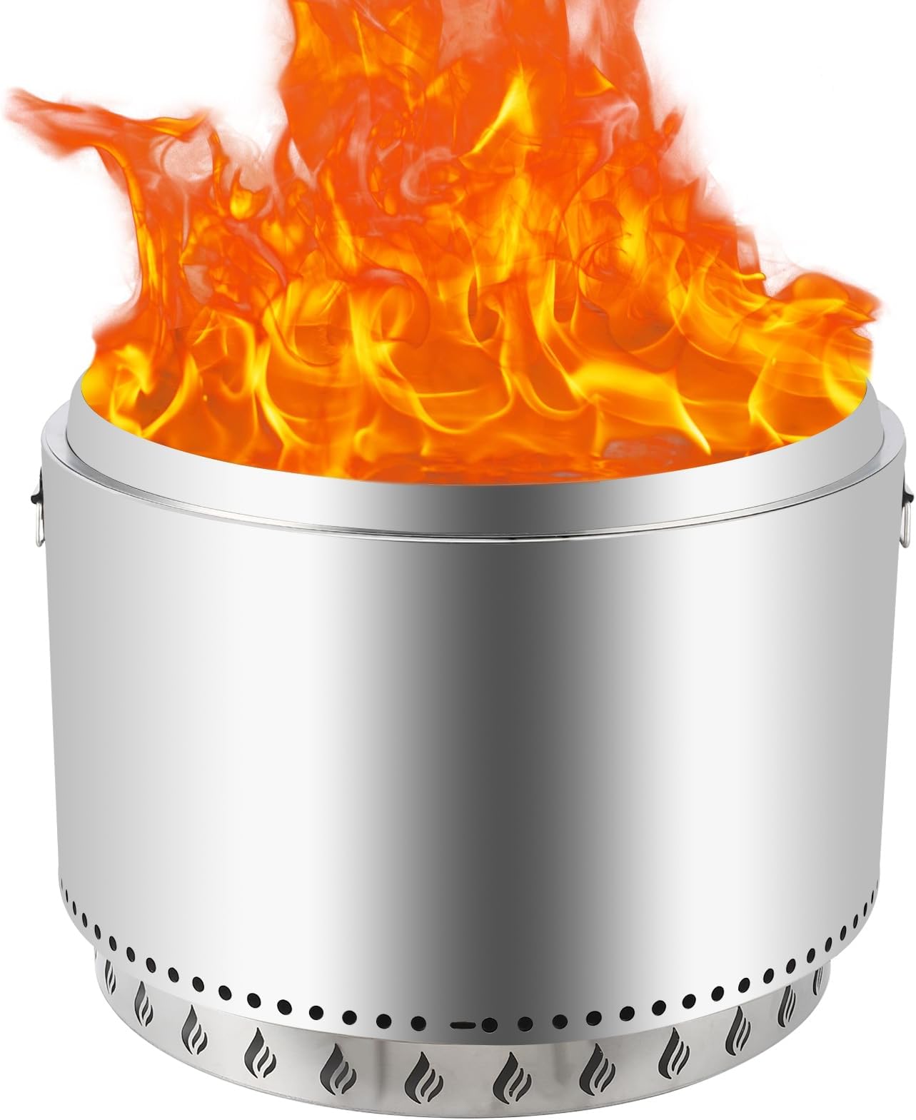 Amazon.com : 27in Smokeless Fire Pit, Outdoor Wood Burning Firepit with ...