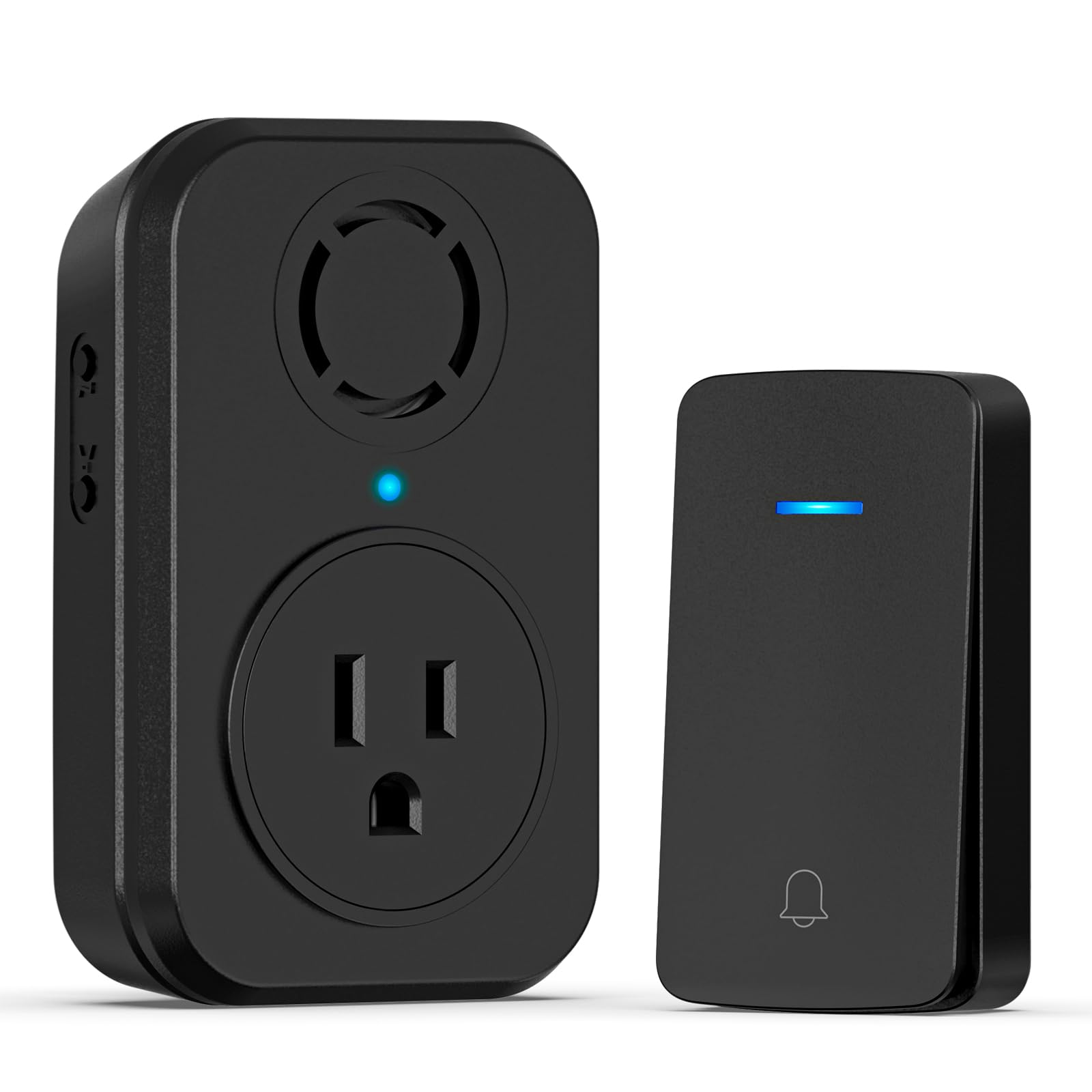 AIDA Wireless Doorbell, Self-powered Doorbell with Extra Socket, No ...