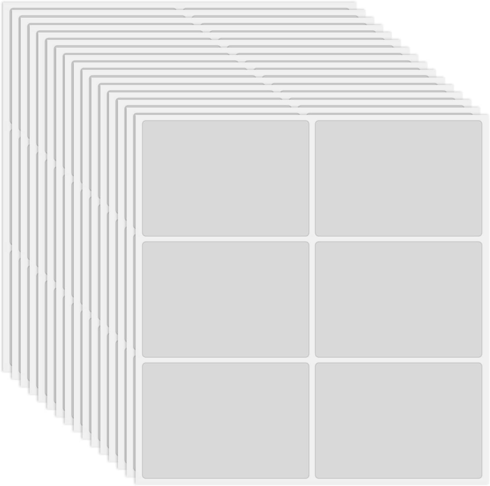 Amazon.com : 100 ID Card Clear Overlay Sticker Transparent Self ...