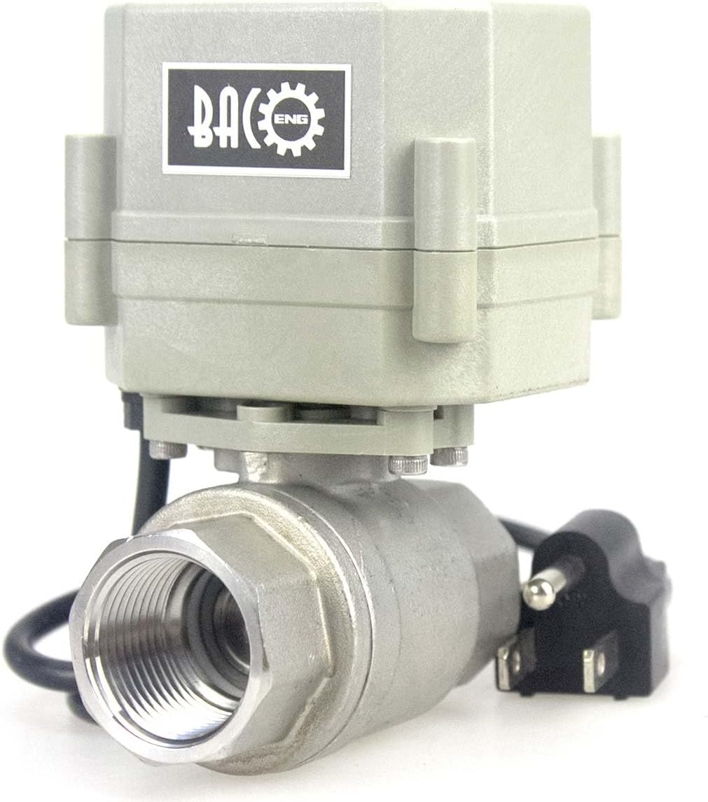 Amazon.com: Meskliu 3/4 Motorized Ball Valve,AC110V Electric Ball Valve ...