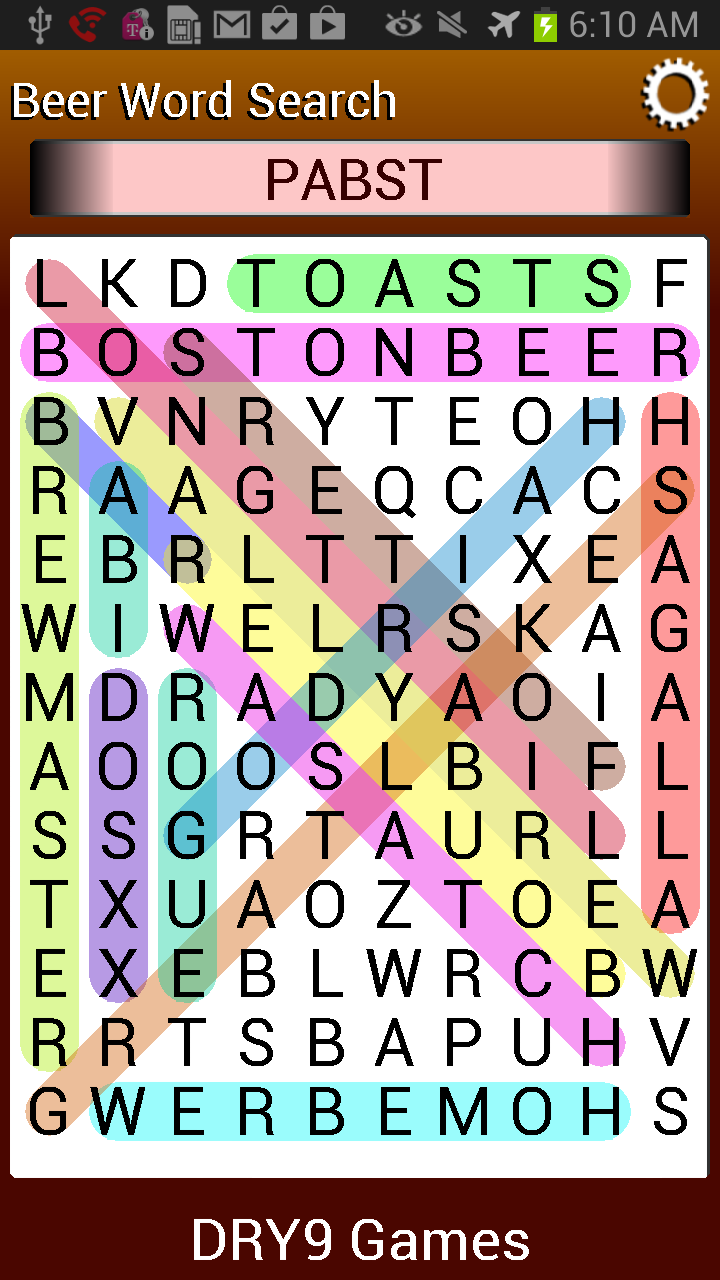 Beer Word Search - App on Amazon Appstore