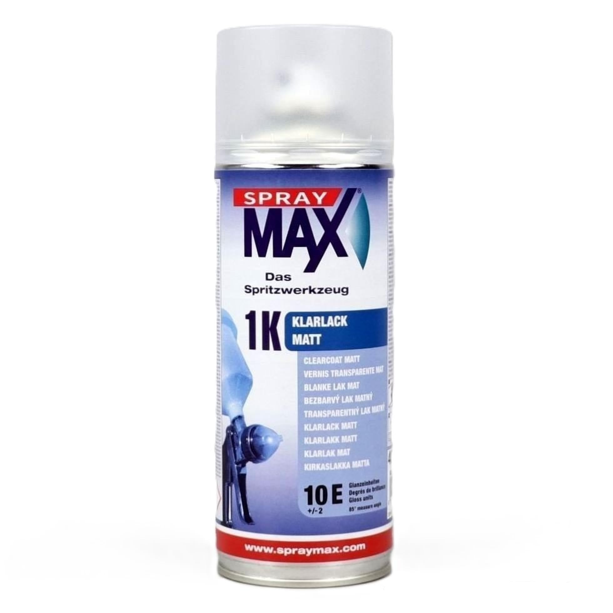 Spray Max - 1K Clearcoat Matte Lacquer Spray (400 ml) : Amazon.co.uk ...