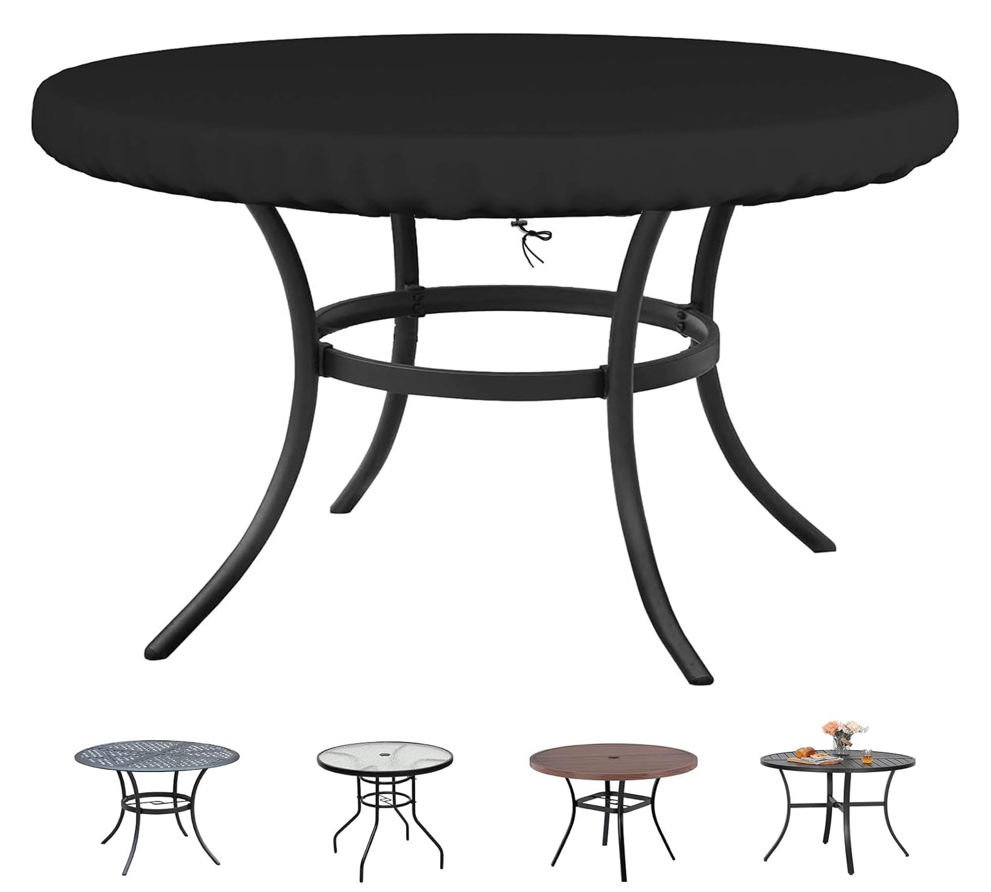 Amazon.com: Ziewee Patio Round Table Top Cover Waterproof 40" Dia x 6 ...