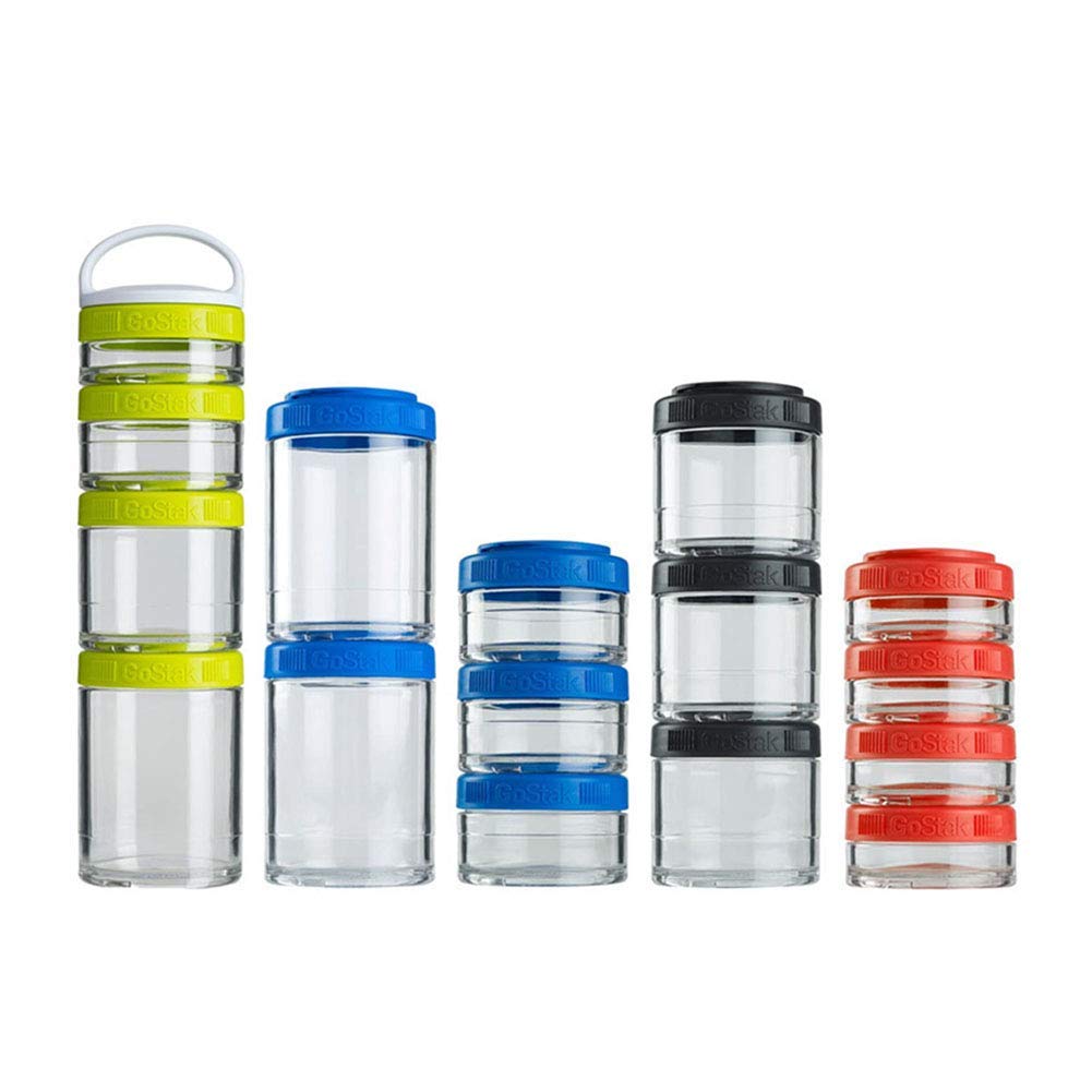 POHOVE Snack Jars 4-Piece Twist Lock Storage Jars Portable Snack Jars ...