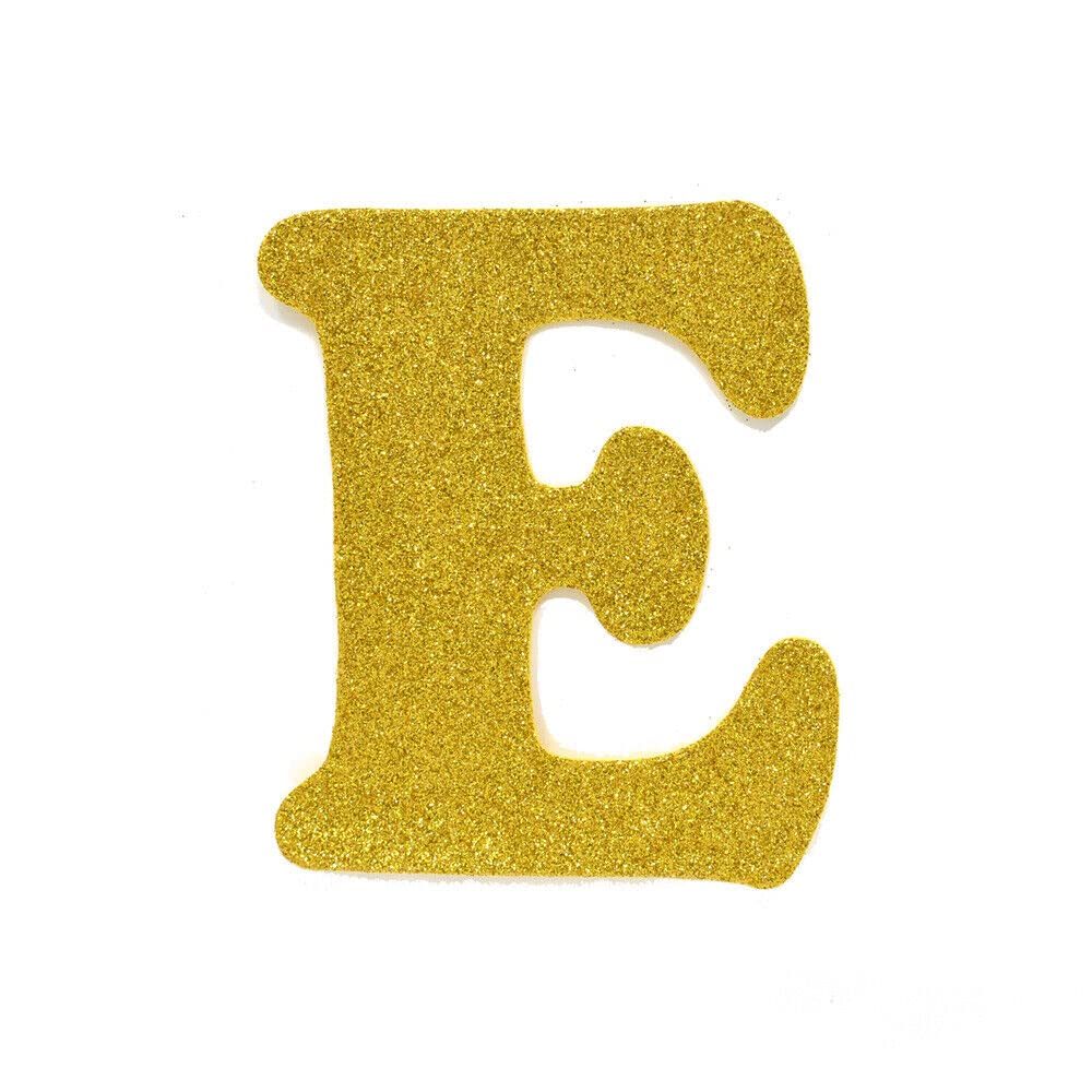 The Letter E In Glitter