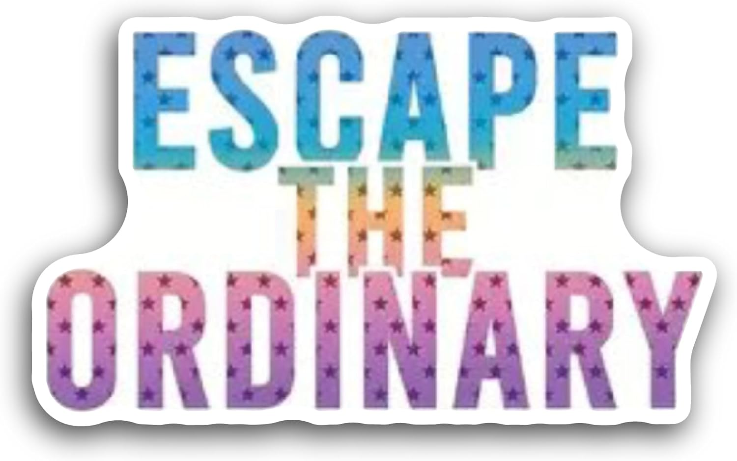 Amazon.com - 2 (Pieces) 3" and 5" Escape The Ordinary Sticker ...