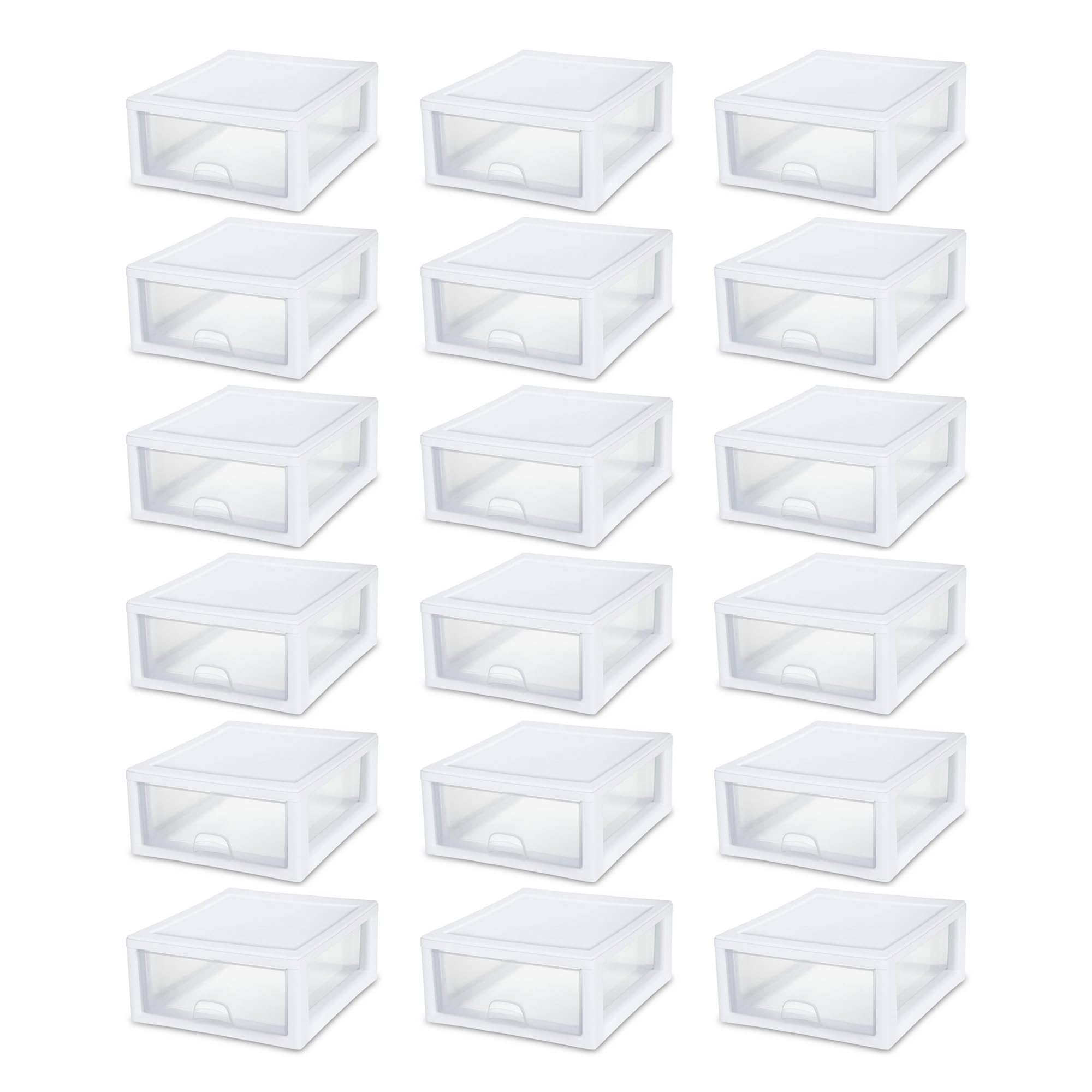 Sterilite 24 Pack Plastic Storage Drawers 7497
