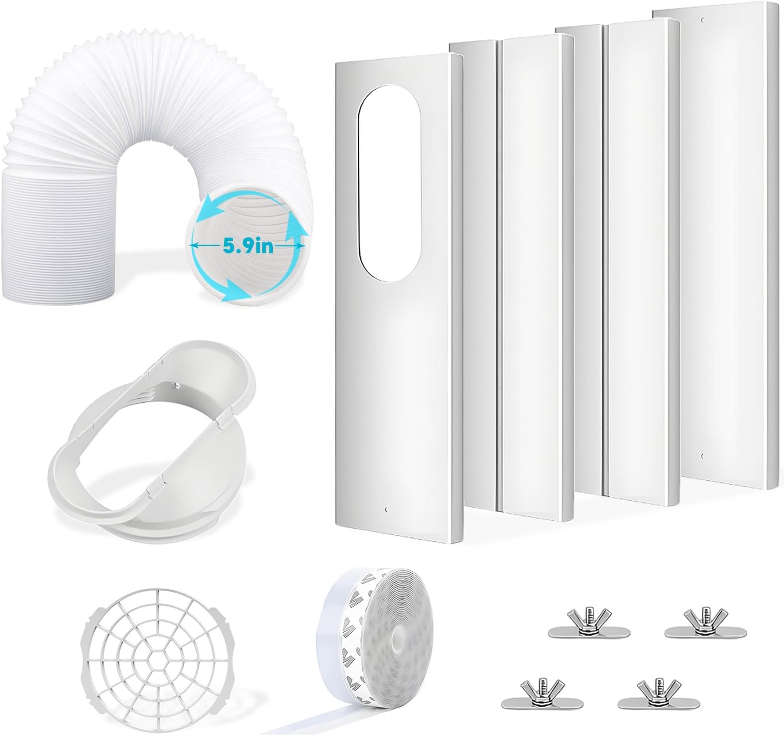 Amazon.com: Portable Air Conditioner Window Kit - with 5.9" Diameter 78 ...