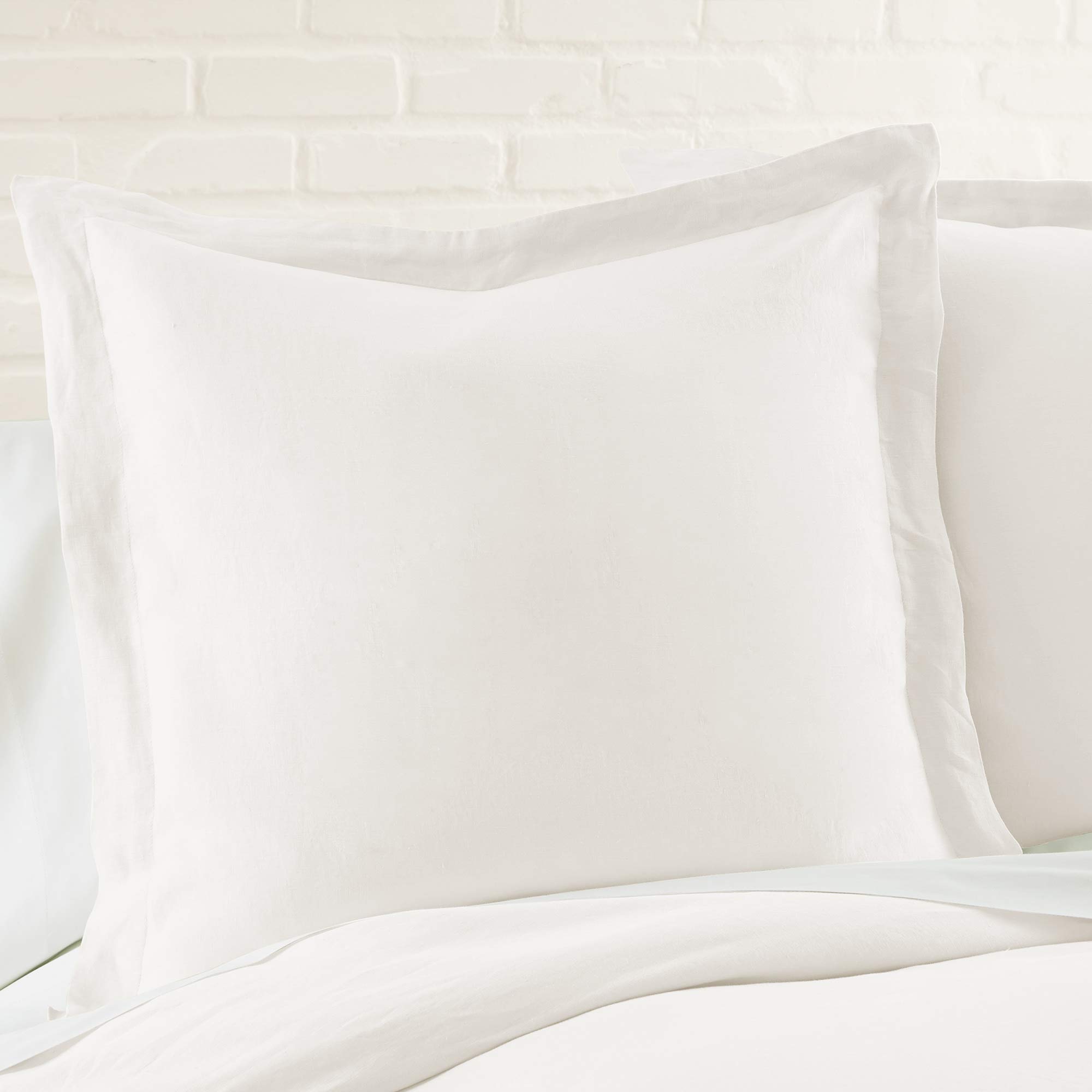 Amazon.com: Levtex Home - 100% Linen - Euro Sham - Washed Linen - Cream ...