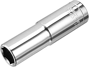 Amazon.com: Uxcell 1/2 Inch Drive 14mm 6-Point Deep Socket, Metric, Cr ...